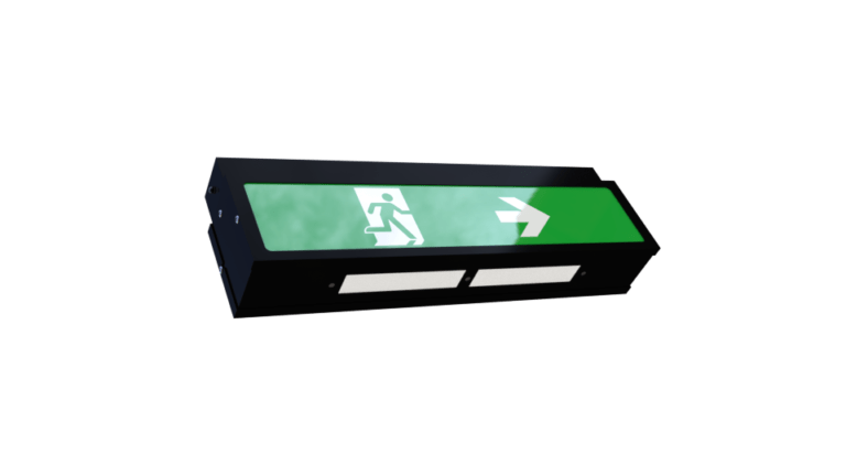 Low Ceiling Slim Exit Box (Ceiling) - Emergency Lighting