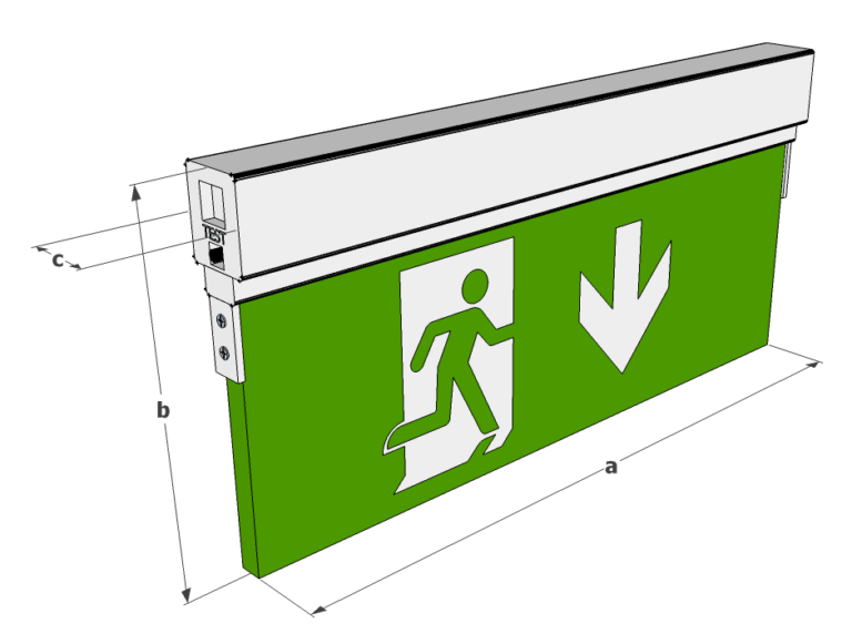 Small LED Exit Blade sign - Emergency Lighting