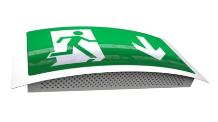 X-ESC Curved exit sign X-ESC - Emergency Lighting
