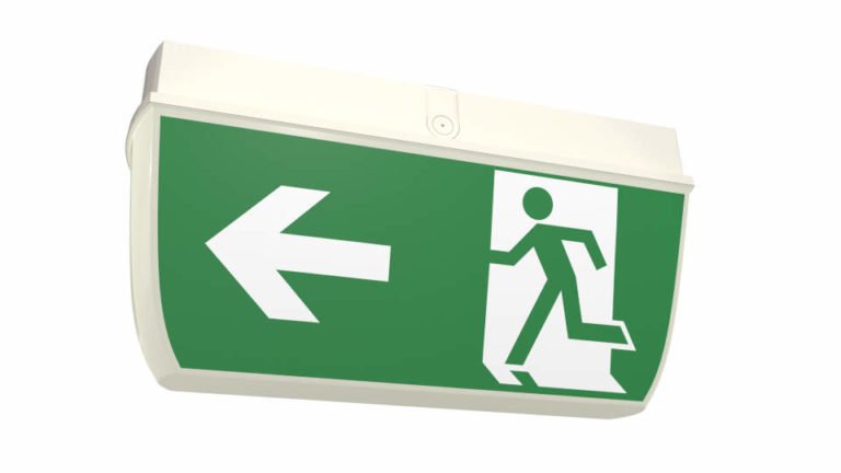 Weatherproof Double Sided exit sign - Emergency Lighting