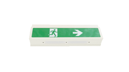 Low Ceiling Slim Exit Box (Ceiling) - Emergency Lighting