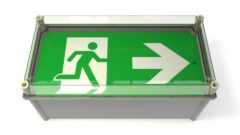 Waterproof Emergency Exit box for outside walls.