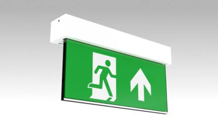 Slim and Thin Blade Exit Sign Ceiling - Emergency Lighting