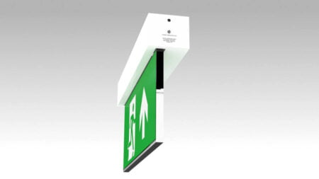 Slim and Thin Blade Exit Sign Ceiling - Emergency Lighting
