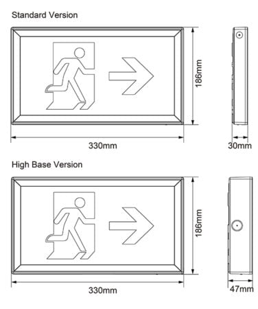 Flat LED Emergency Exit Sign - Emergency Lighting